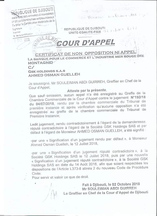 Djibouti's Undue Influence over Somaliland and the Case Against Mr. Ahmed Osman Geele ...